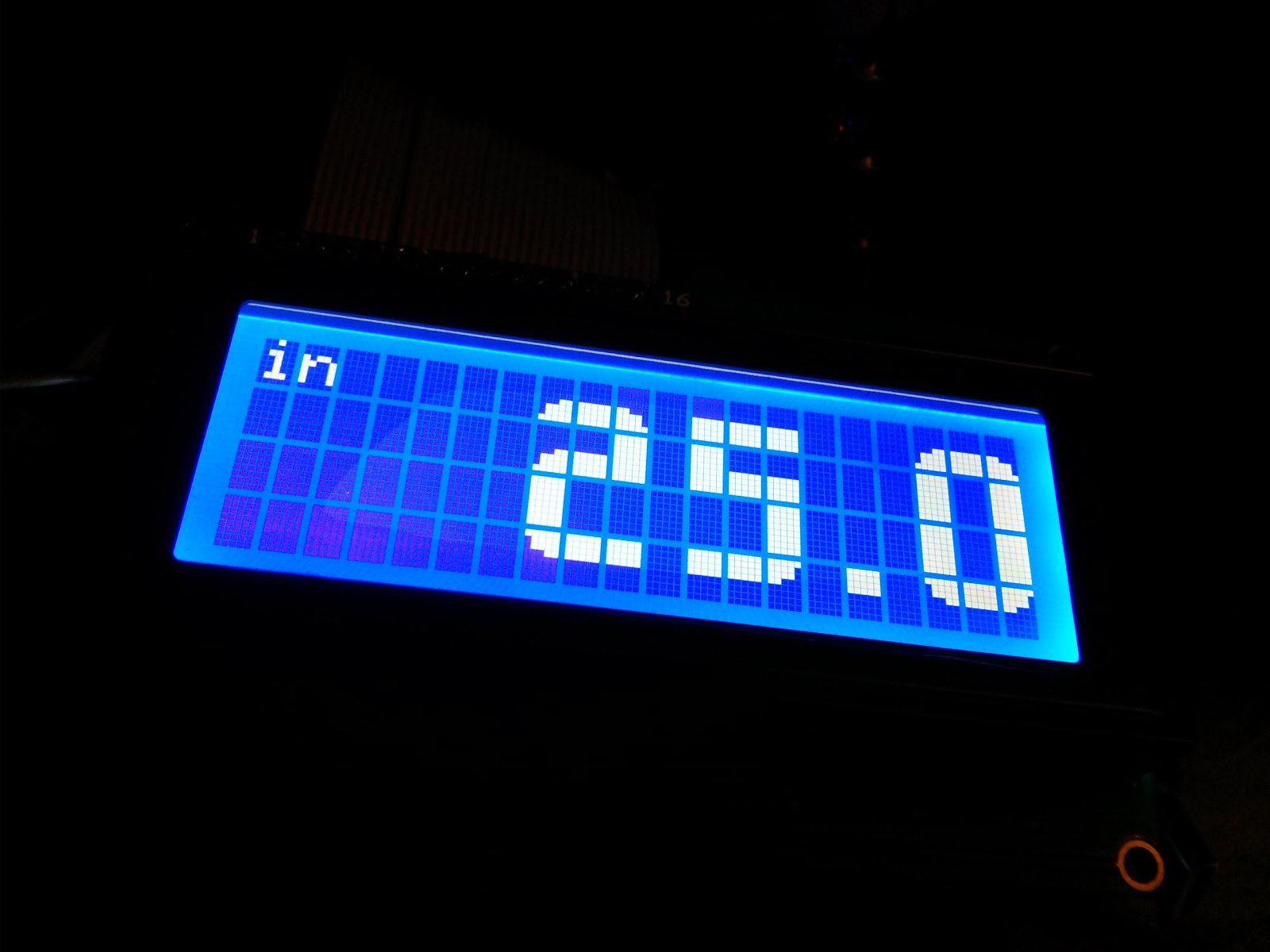 Techstuff Raspberry Pi Lcd Temperature Display With Big Font